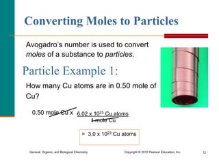 A brief introduction to the mole concept | PPTX | Chemistry | Science