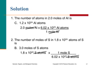 A brief introduction to the mole concept | PPTX | Chemistry | Science