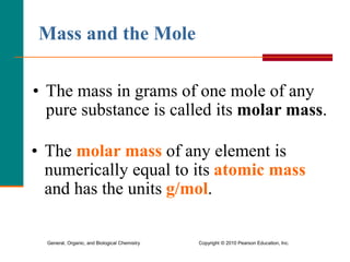 A brief introduction to the mole concept | PPTX | Chemistry | Science