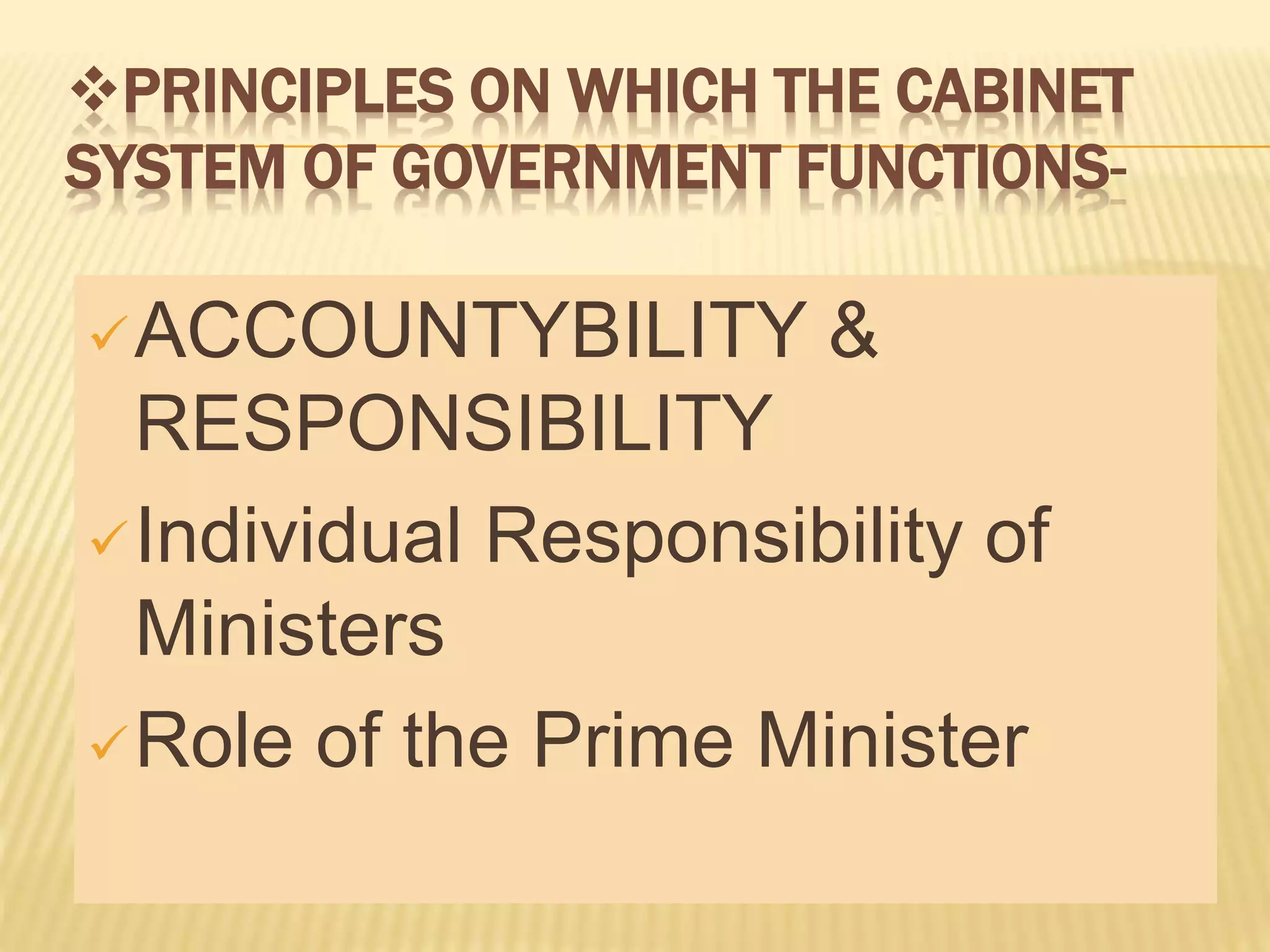 prime minister and council of minister | PPTX
