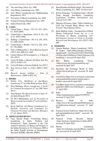 Money Laundering The Juxtaposition of Laws for Comparative Analysis | PDF