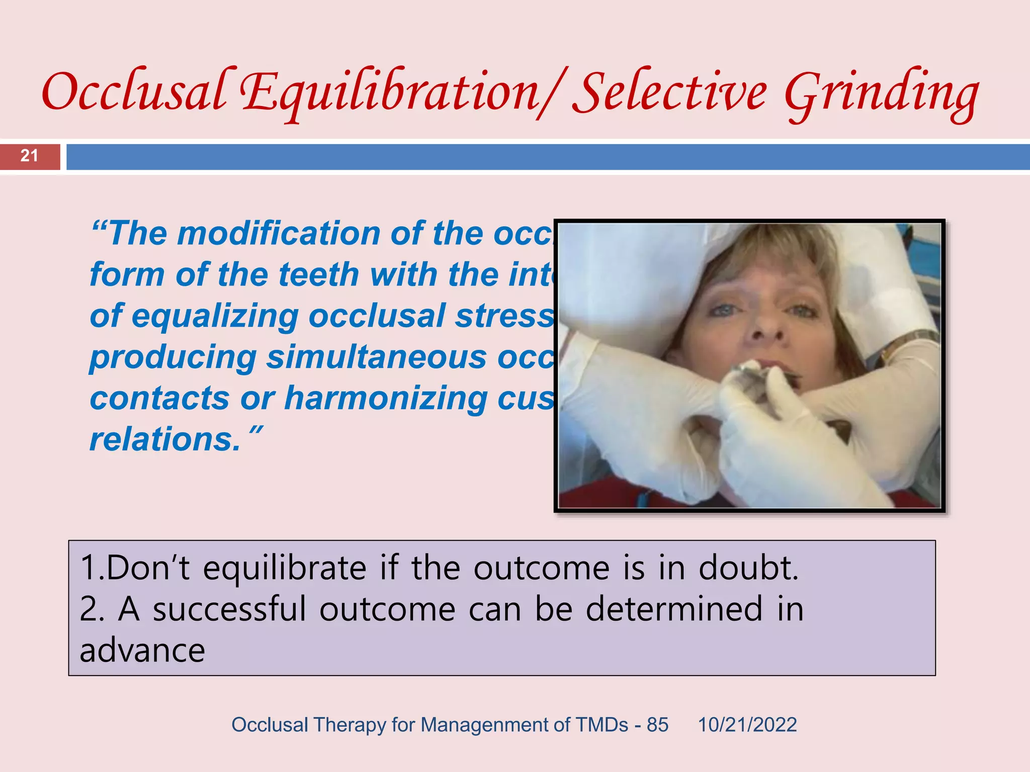 14 Occlusal therapy for management of TMDs.pptx