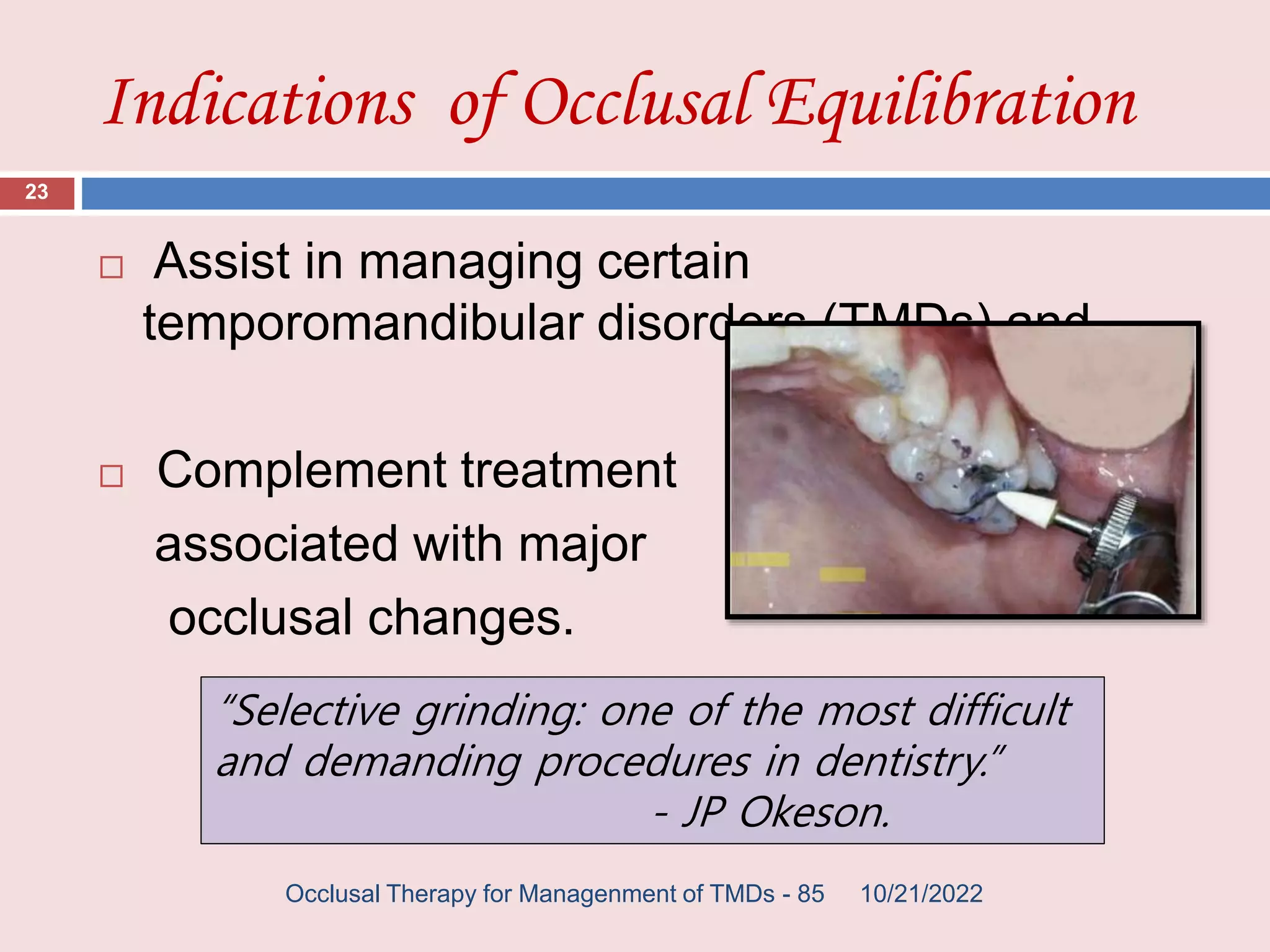 14 Occlusal therapy for management of TMDs.pptx