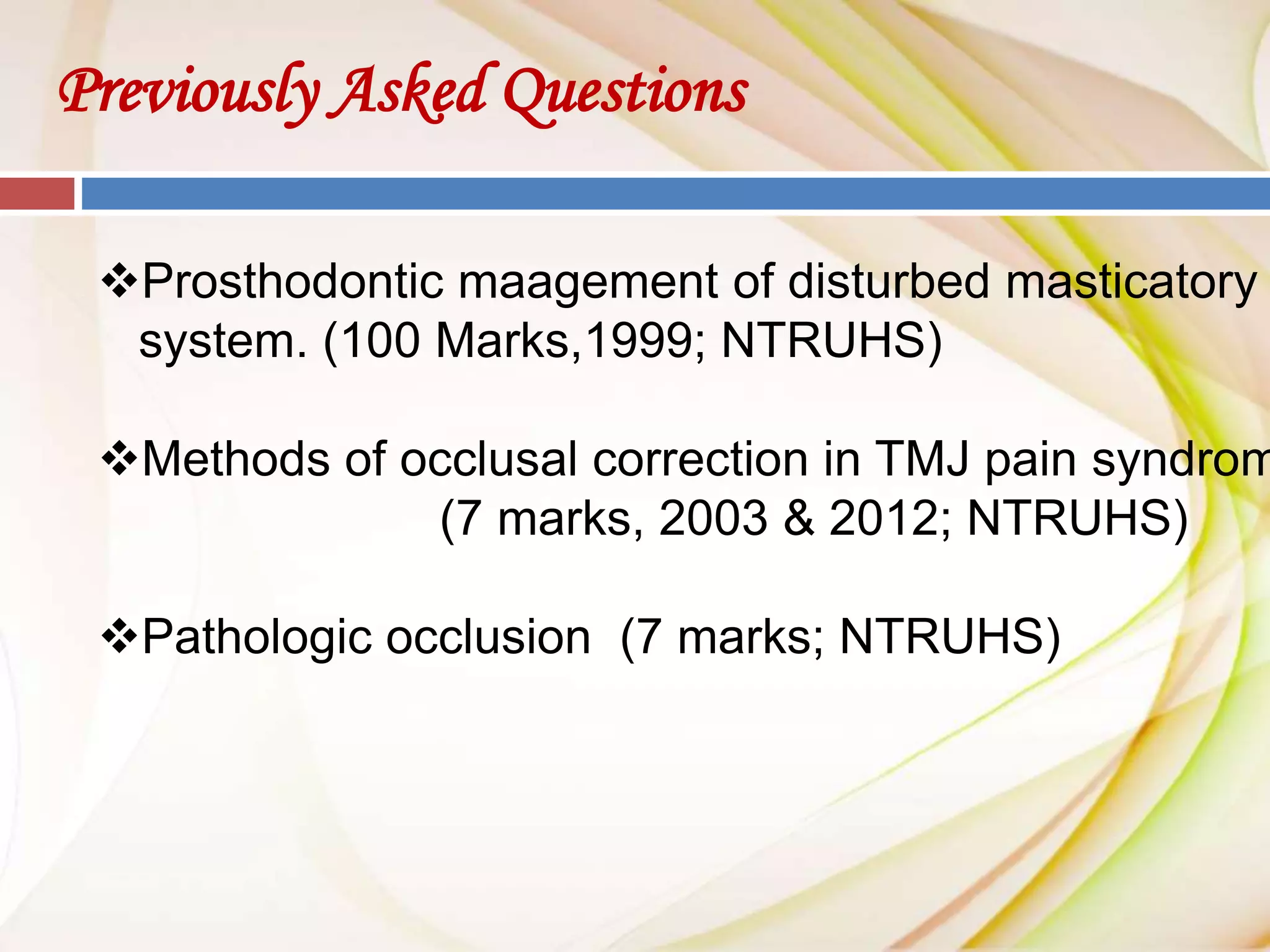 14 Occlusal therapy for management of TMDs.pptx