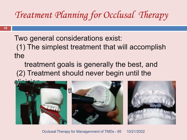14 Occlusal therapy for management of TMDs.pptx | Physical Therapy ...