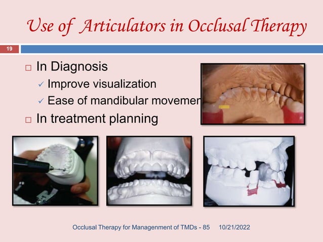 14 Occlusal therapy for management of TMDs.pptx | Physical Therapy ...