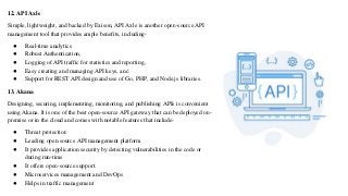 14 Open-Source API Management Platforms to Rely This Year | PPT