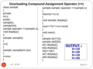 14 operator overloading | PPT