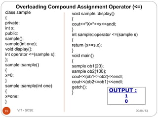 14 operator overloading | PPT