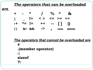 14 operator overloading | PPT