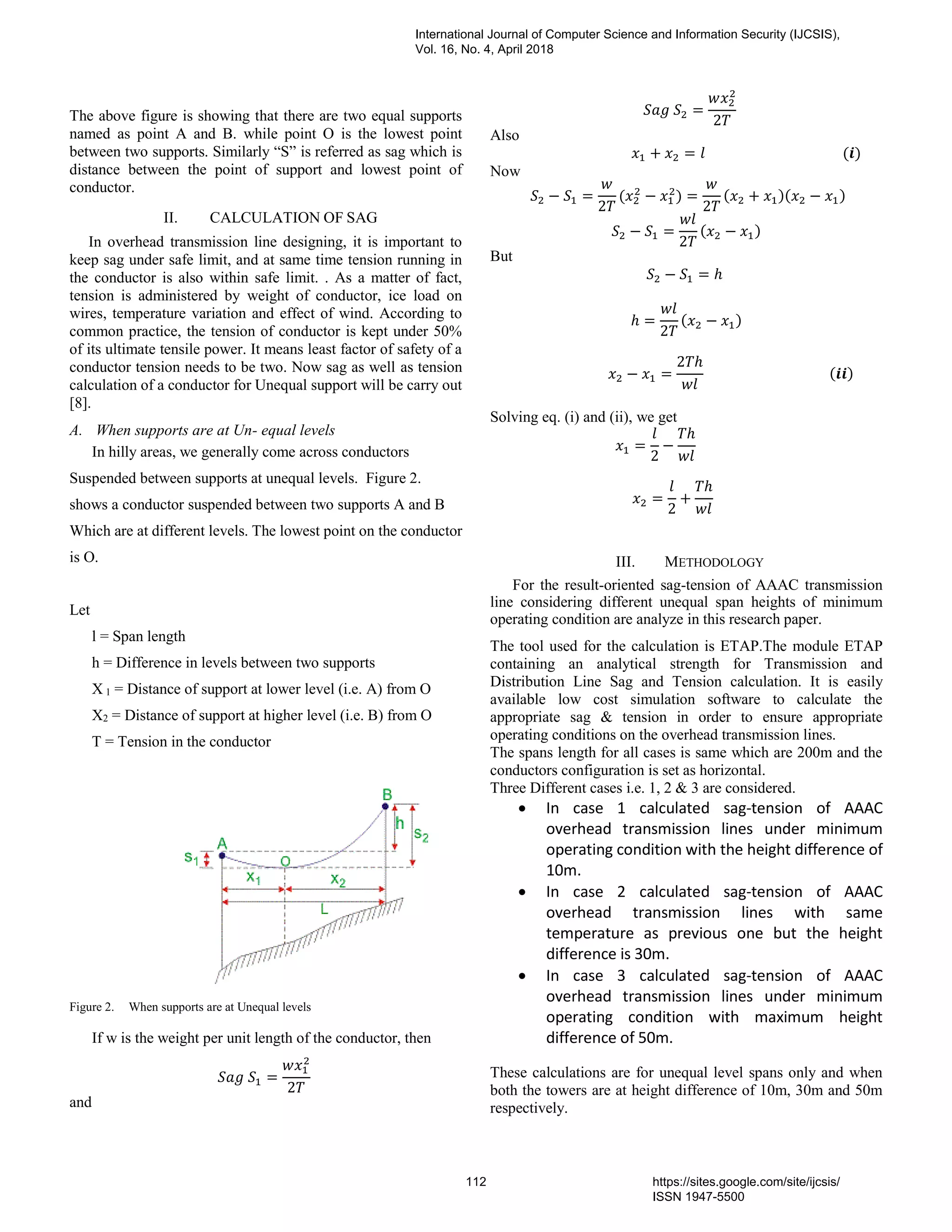 Sag-Tension Analysis of AAAC Overhead Transmission Lines for Hilly Areas | PDF