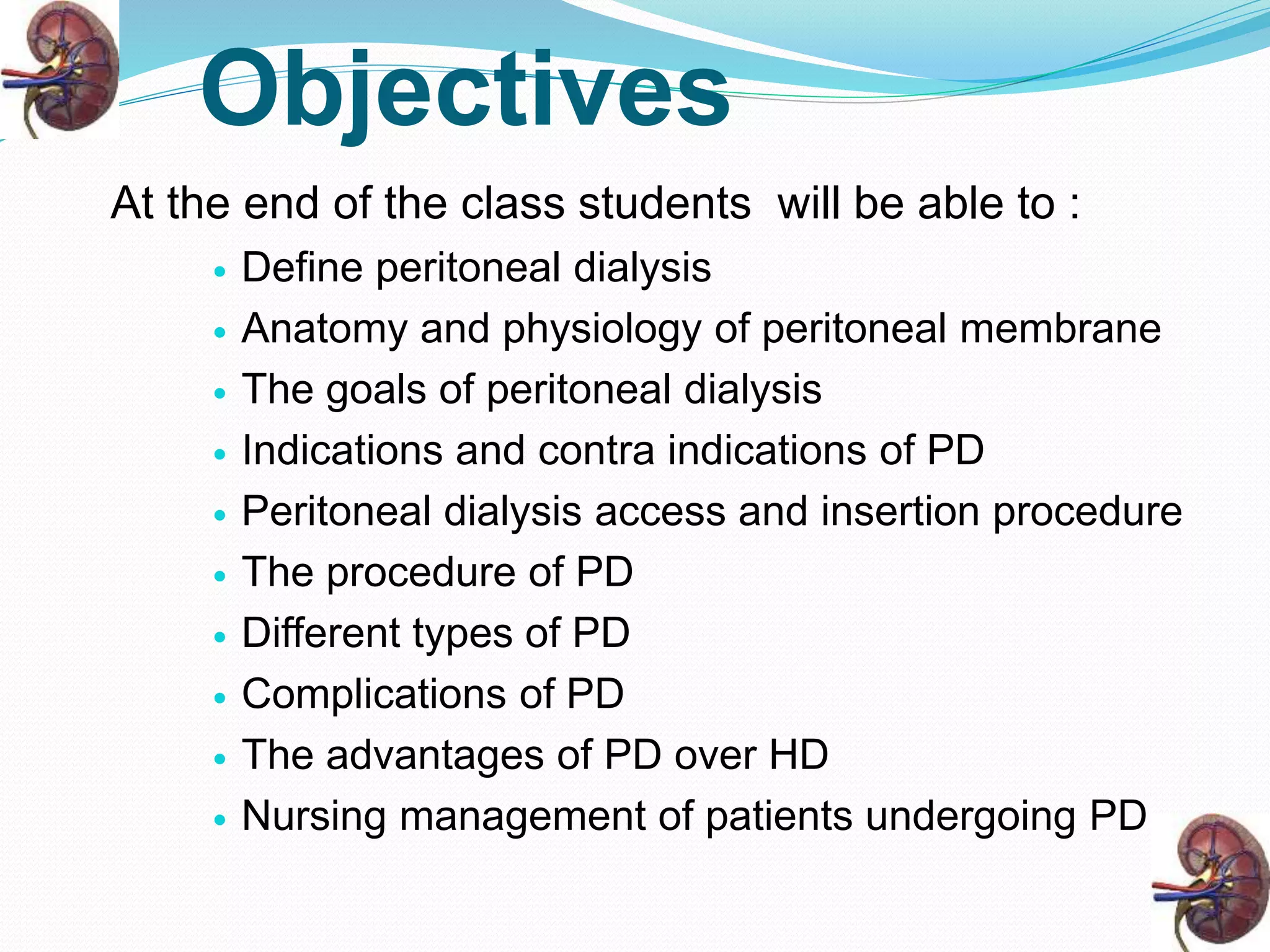 14 peritoneal dialysis | PPTX