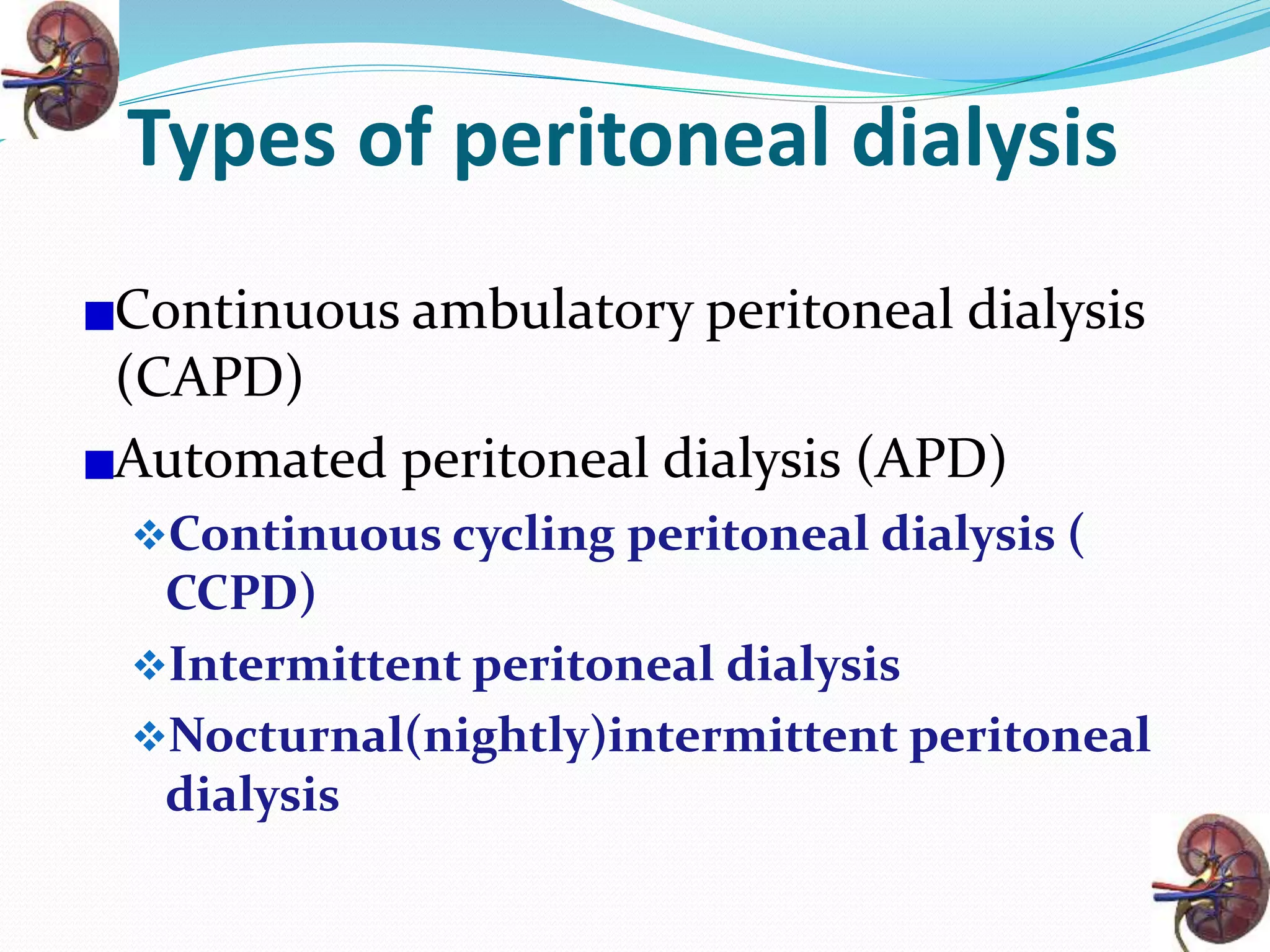 14 peritoneal dialysis | PPTX