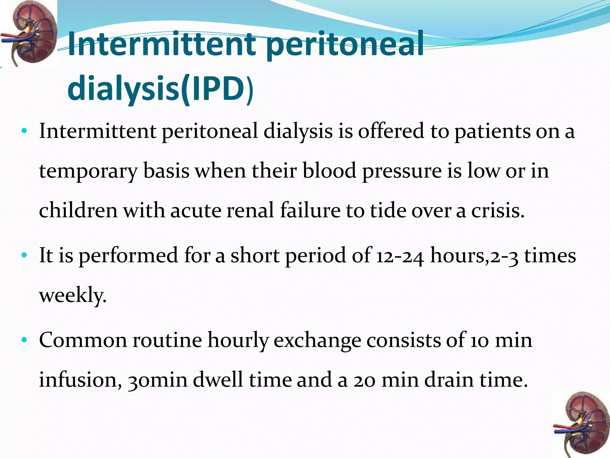 14 peritoneal dialysis | PPTX