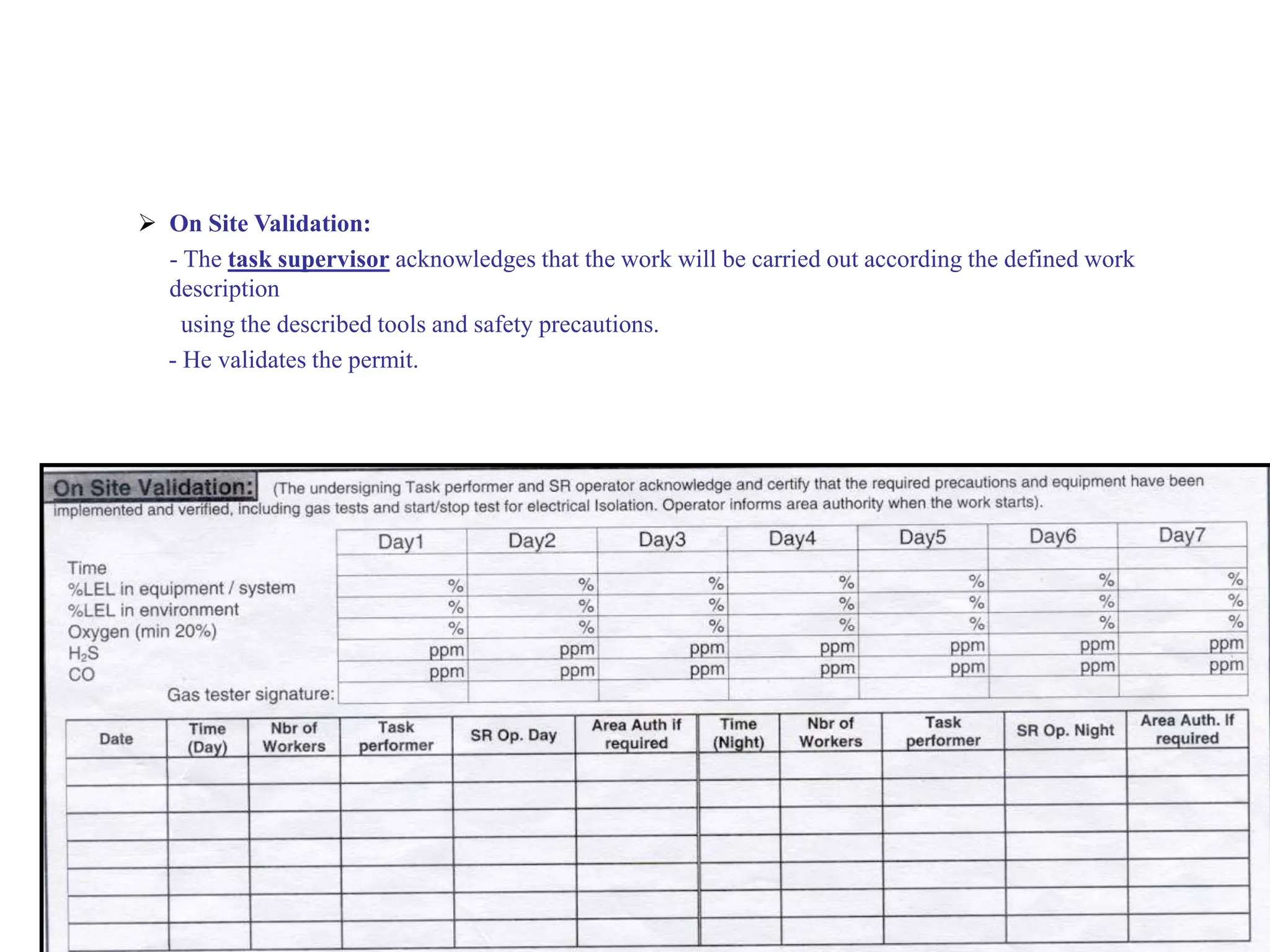 PERMIT TO WORK system WP PTW safety officer rolei.ppt