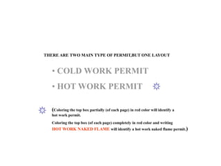 PERMIT TO WORK system WP PTW safety officer rolei.ppt