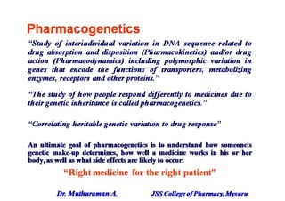 14 pharmacogenetics. | PPT