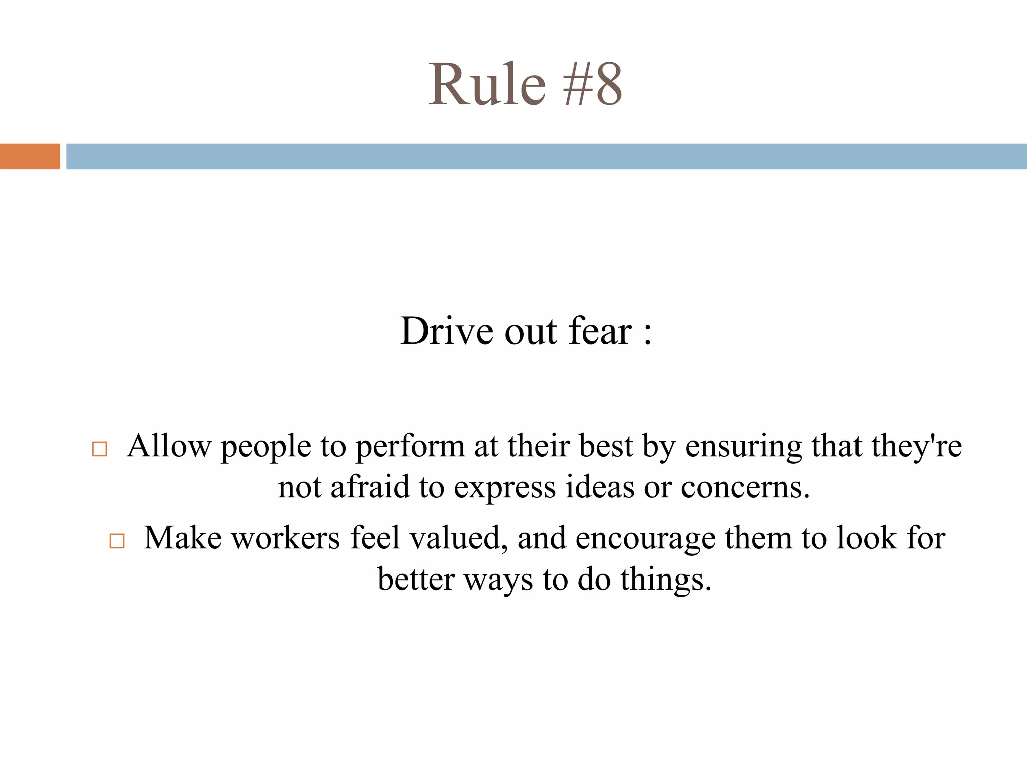 Deming’s 14 Points on Total Quality Management - TQM - W. Edwards ...
