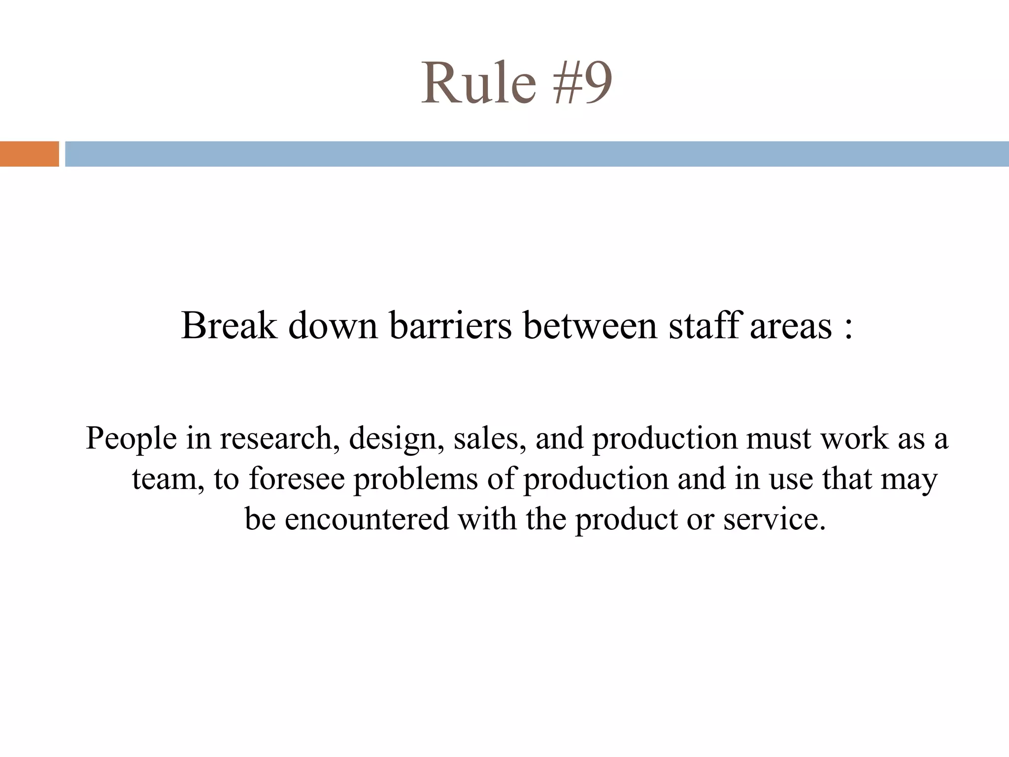 Deming’s 14 Points on Total Quality Management - TQM - W. Edwards ...
