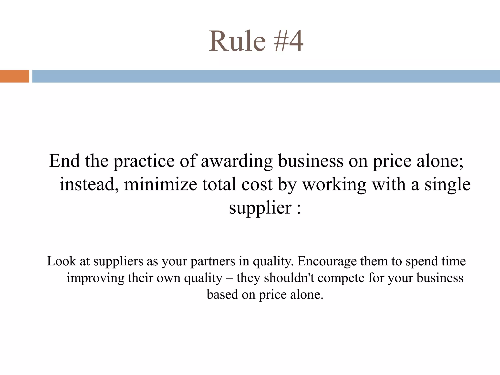 Deming’s 14 Points on Total Quality Management - TQM - W. Edwards ...