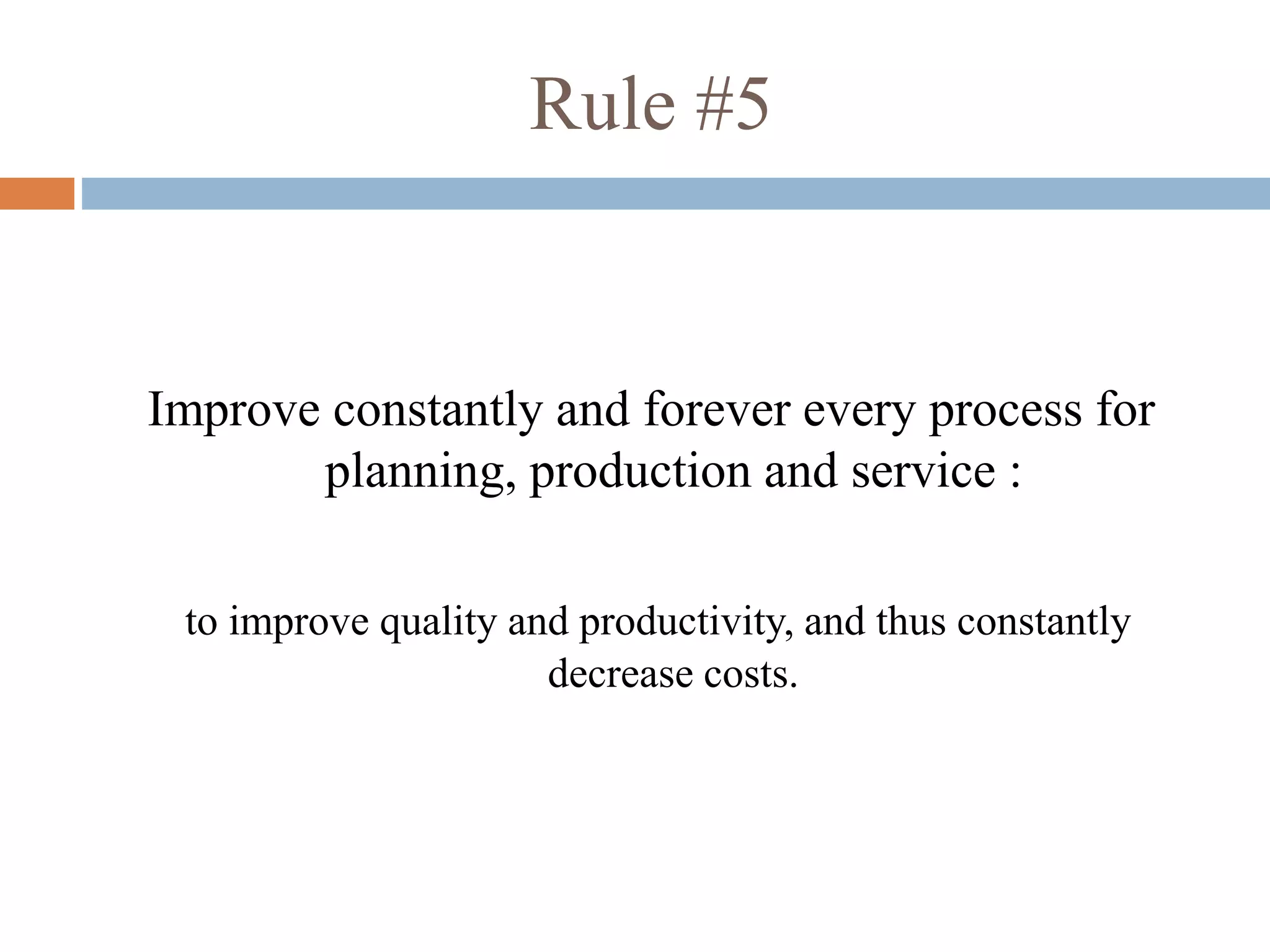 Deming’s 14 Points on Total Quality Management - TQM - W. Edwards ...