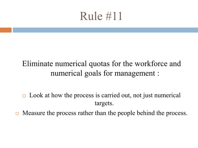 Deming’s 14 Points on Total Quality Management - TQM - W. Edwards ...