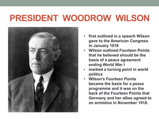 Woodrow Wilson's 14 Points | PPTX