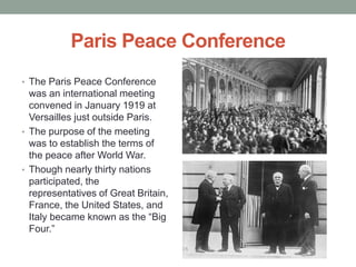 Woodrow Wilson's 14 Points | PPTX