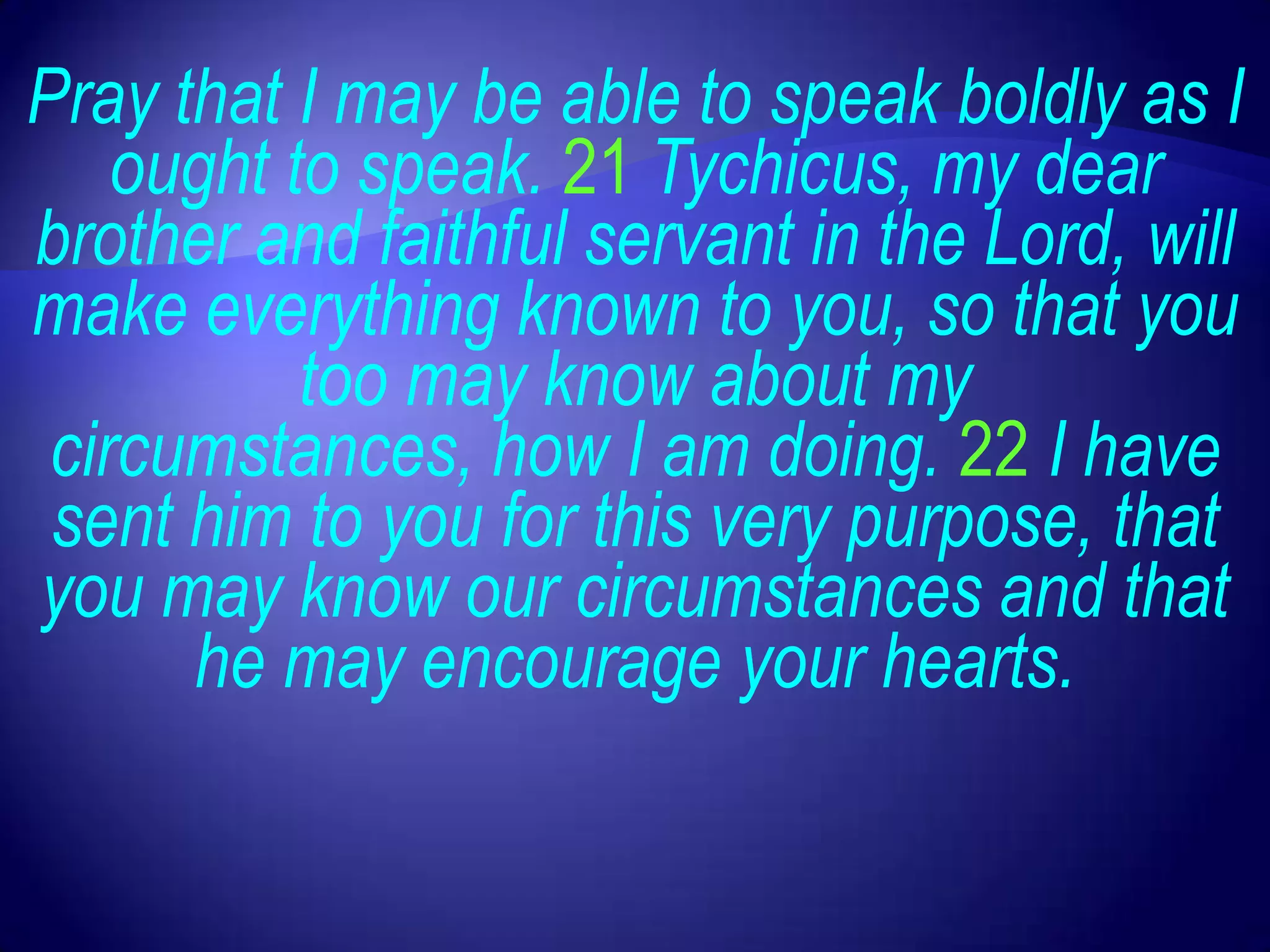 14 Pray At all times! Ephesians 6:18-24 | PPTX
