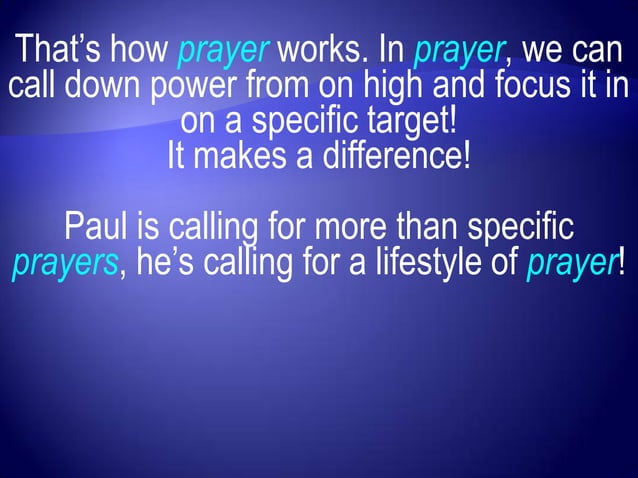 14 Pray At all times! Ephesians 6:18-24 | PPT