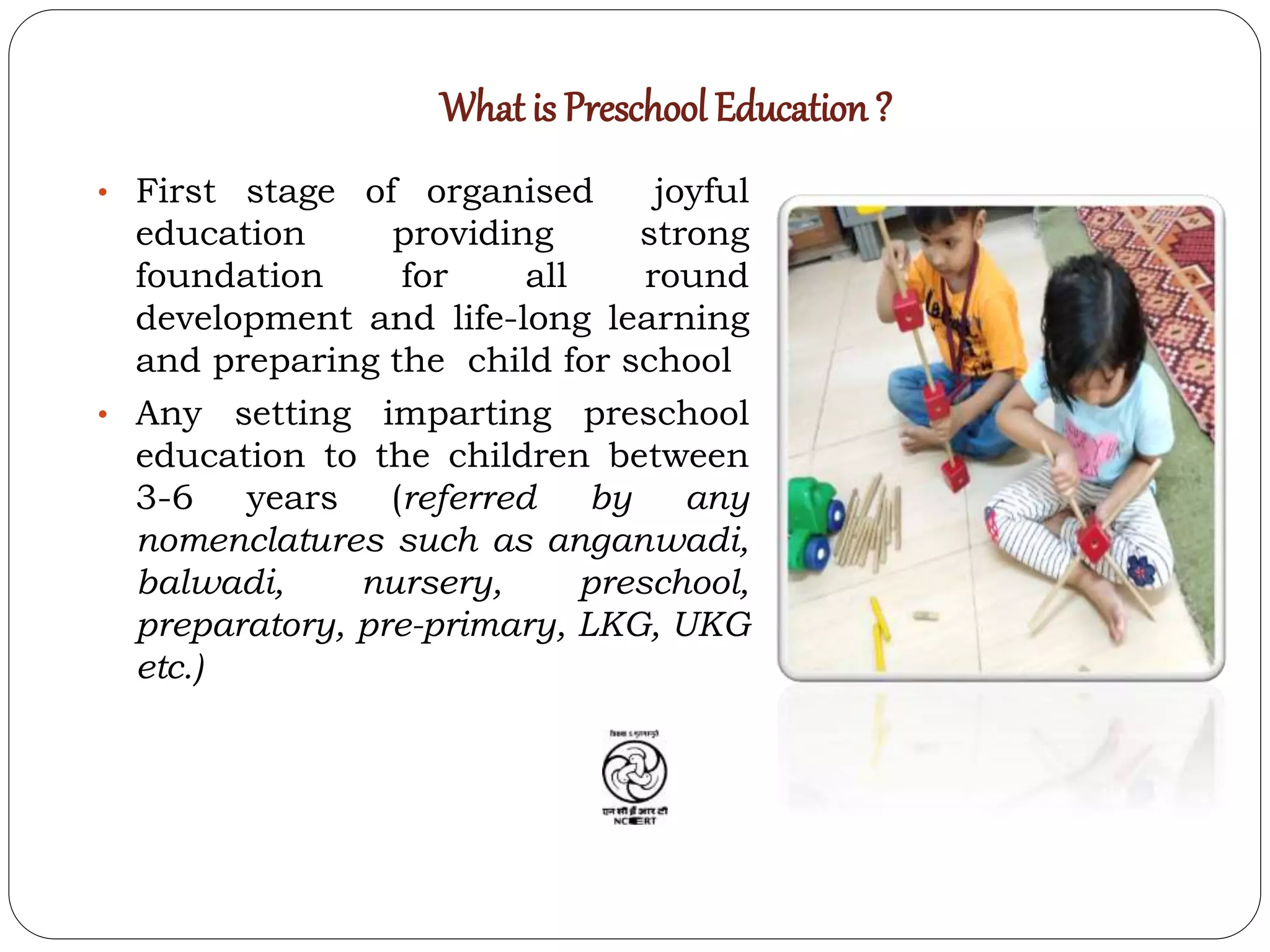 Module 14: Pre-School Education | PPTX
