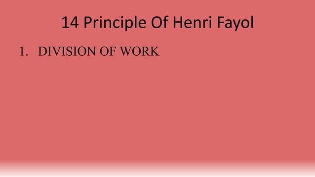 14 principle of henri fayol | PPTX | Human Resources | Business