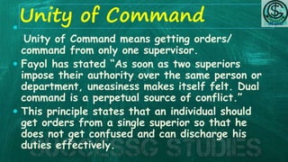 14 principles of management by Henri Fayol, Administrative management ...