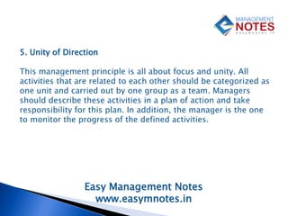 14 principles of management | PPT