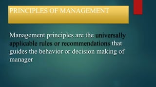 14 principles of management | PPTX