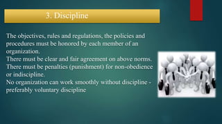 14 principles of management | PPTX