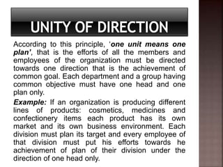 14 principles of management by henri fayol | PPTX