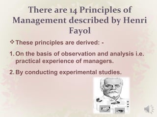 14 principles of mgt | PPT