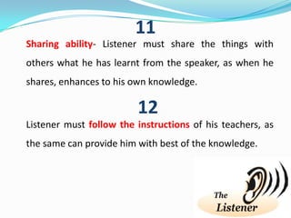 14 principles of speaker and listener | PPSX
