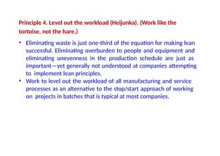 14 Principles of Lean Toyota Production System | PPTX