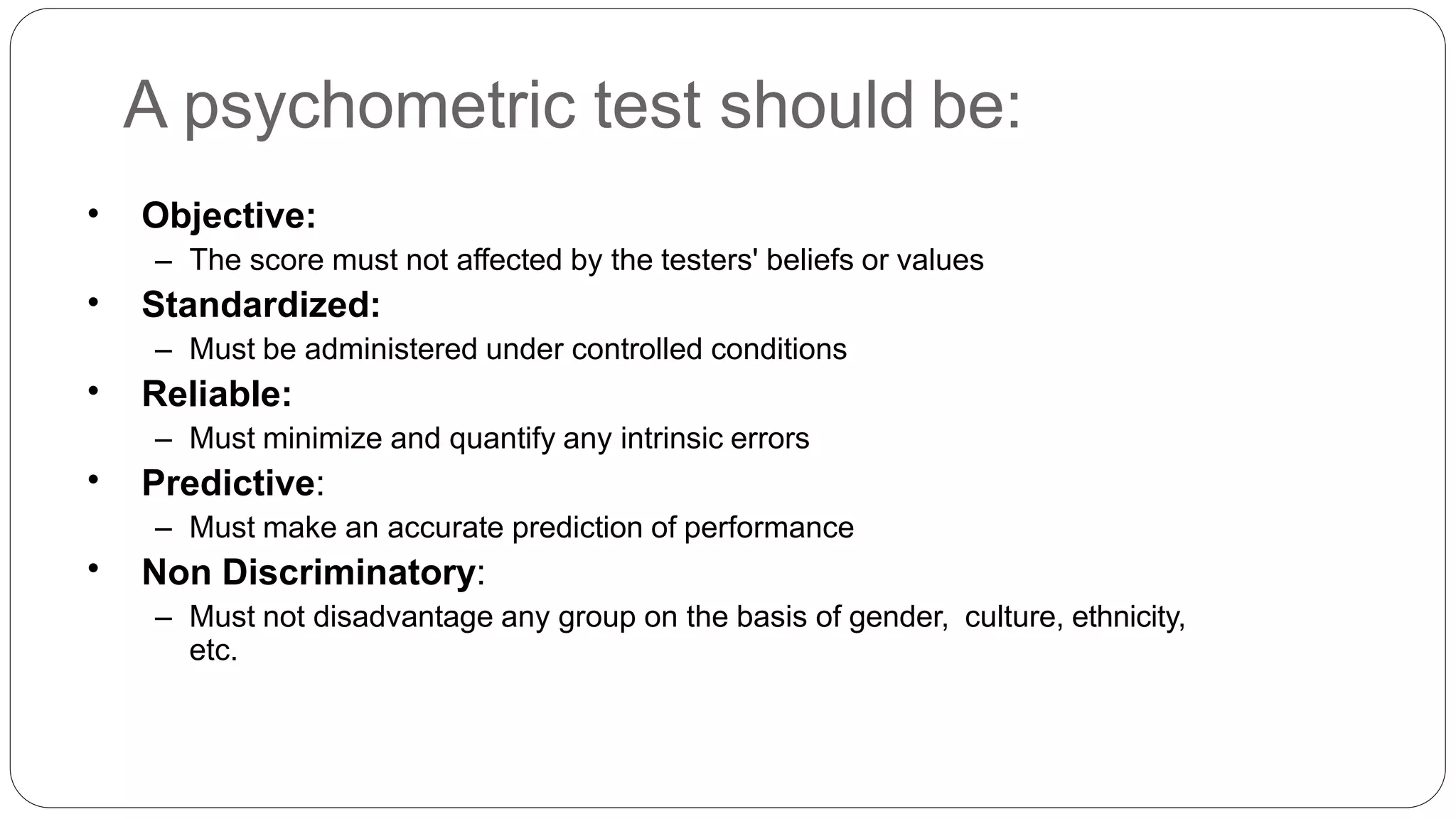 psychometrics | PPT