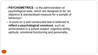 psychometrics | PPT