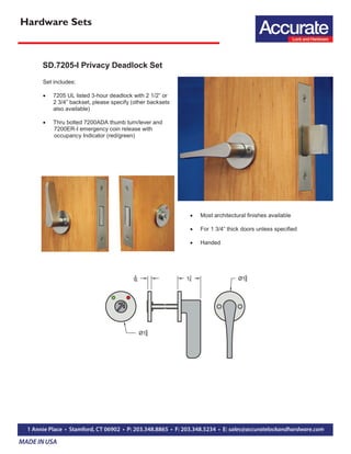 Accurate Lock: Pulls and Other Architectural Hardware | PDF