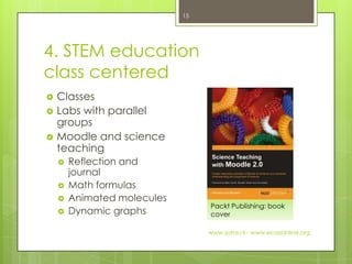 The use of Moodle in STEM education, maker spaces and Fab Labs; Pieter ...