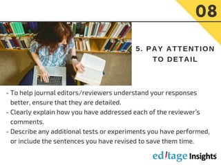 14 quick tips for responding to reviewer comments | PPTX