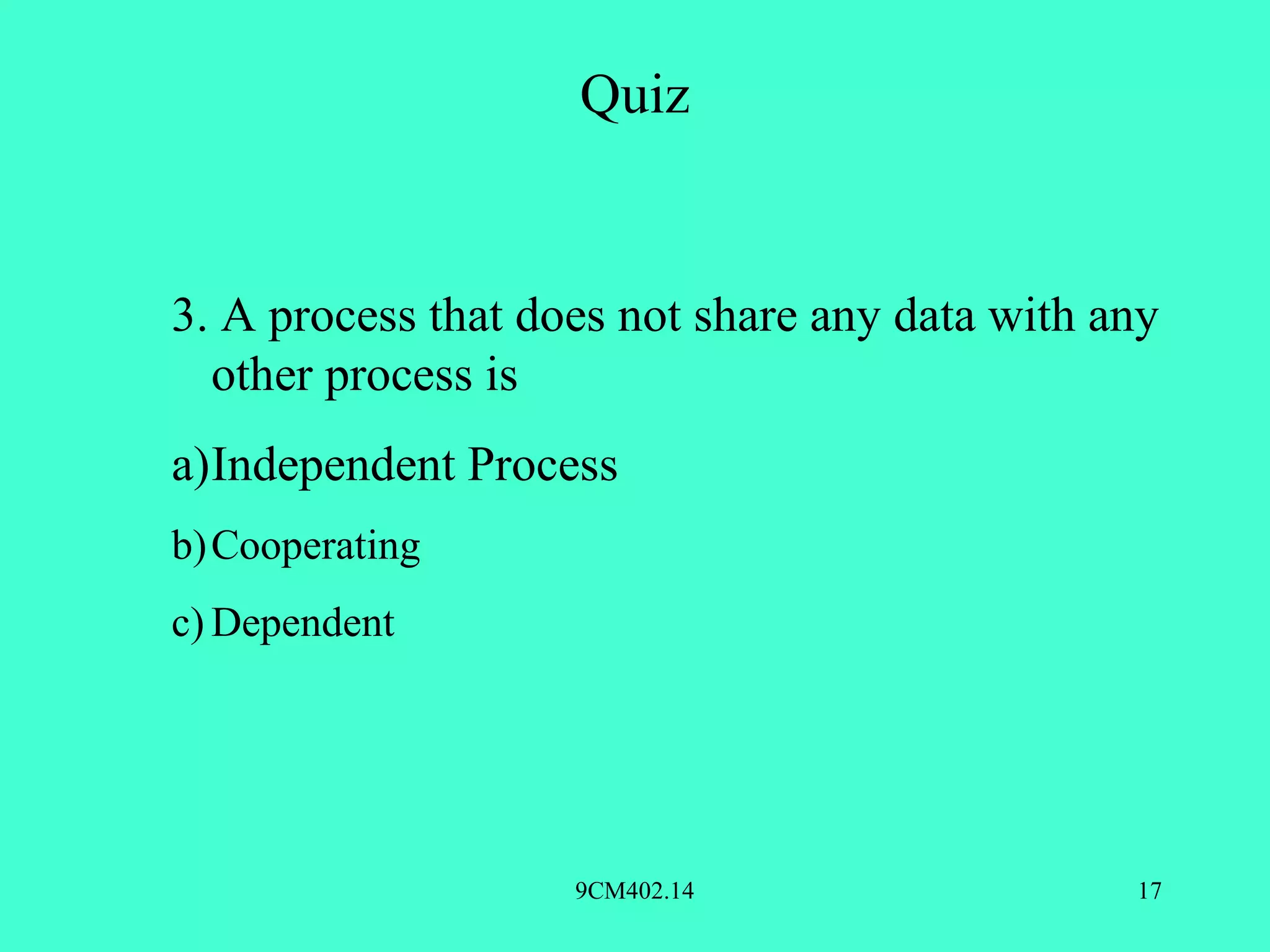 14 relationship between processes | PPT