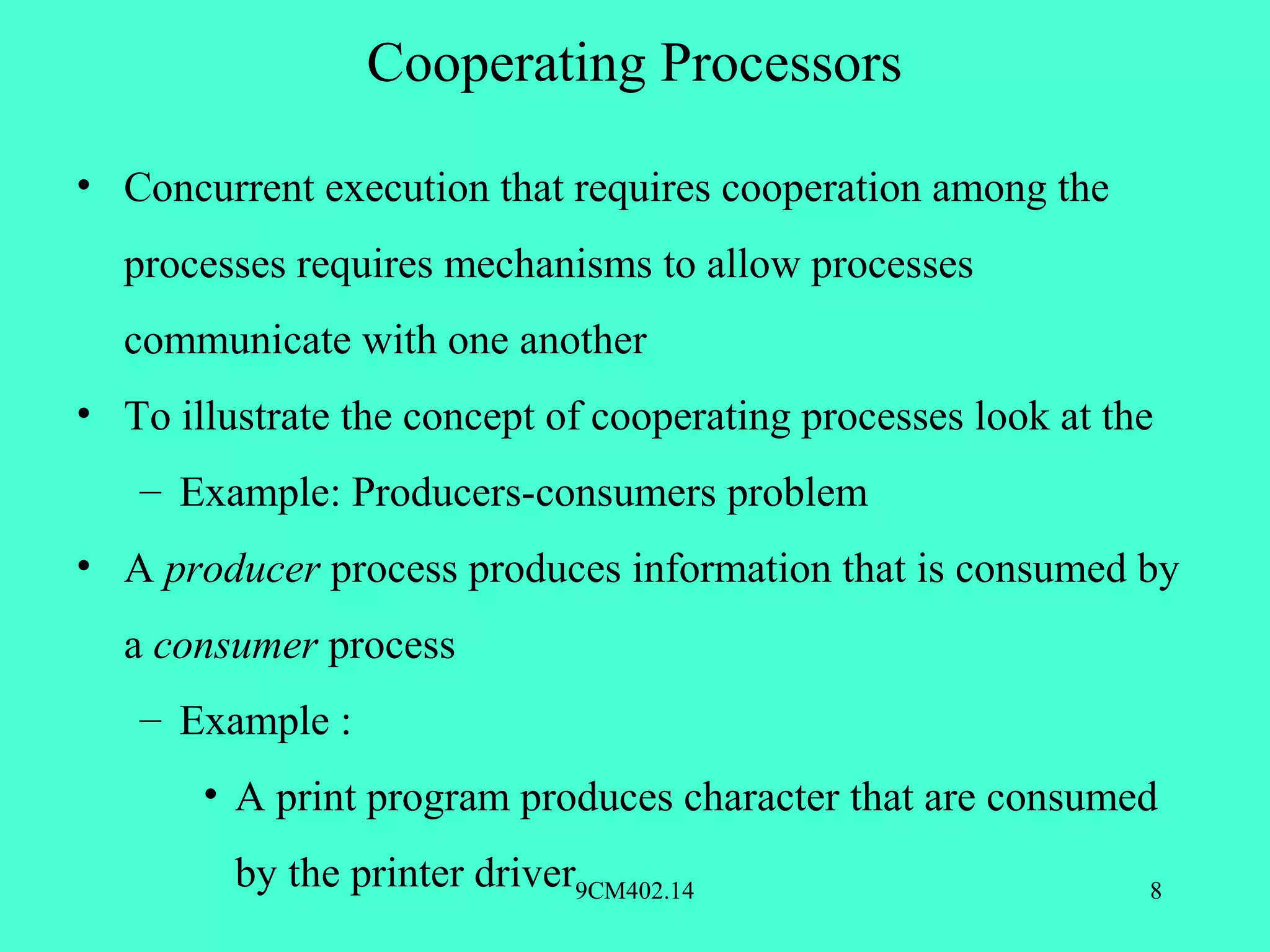 14 relationship between processes | PPT