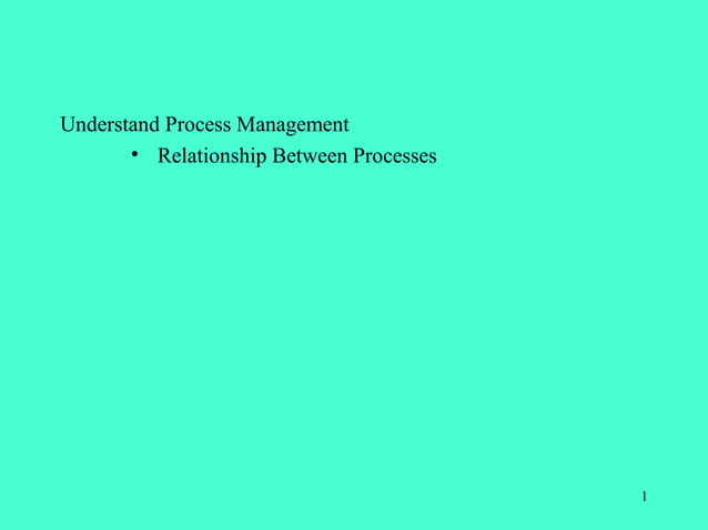 14 relationship between processes | PPT