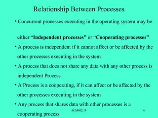 14 relationship between processes | PPT