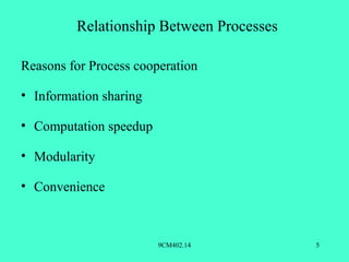 14 relationship between processes | PPT